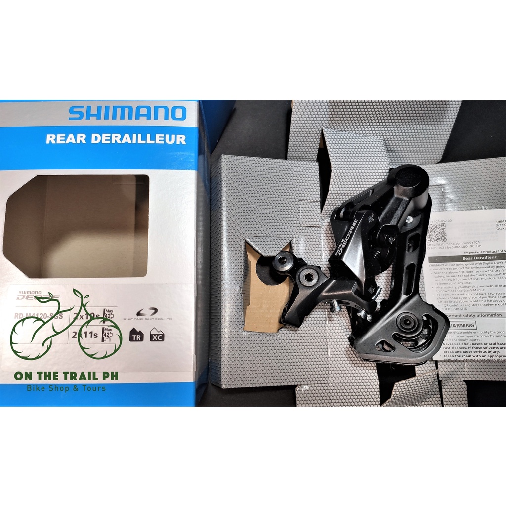 SHIMANO Deore RD / Rear Derailleur - M4120 - 2 x 10/11 Speed - SGS Long ...