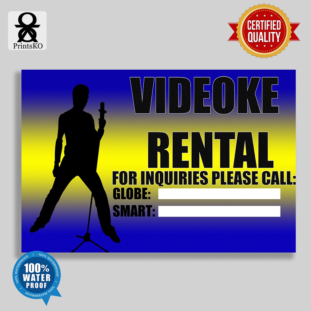 Tarpaulin Tarp With Signage Videoke For Rent Design Shopee