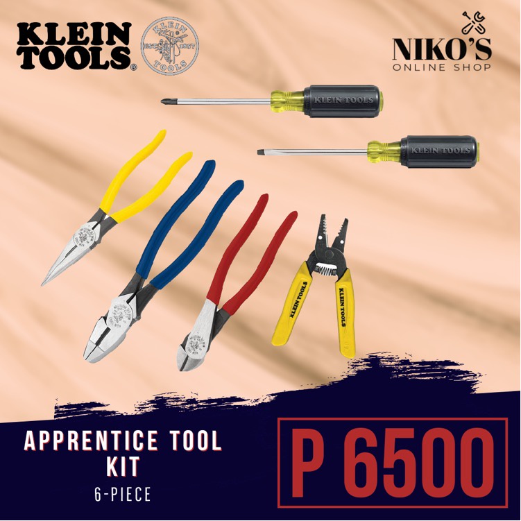 Klein Tools Tool Kit, 6-Piece Basic Tool Kit for Apprentice | Shopee ...