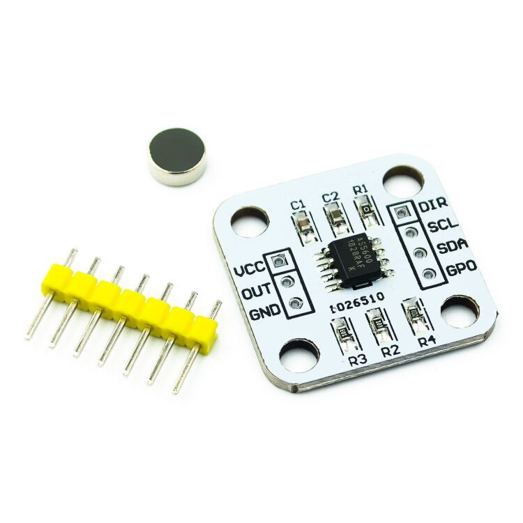 AS5600 magnetic encoder magnetic induction angle measurement sensor module 12bit high precision ...