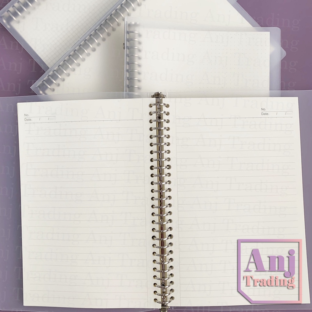 Binder Notebook with Refill Transparent Notebook with FREE loose-leaf ...
