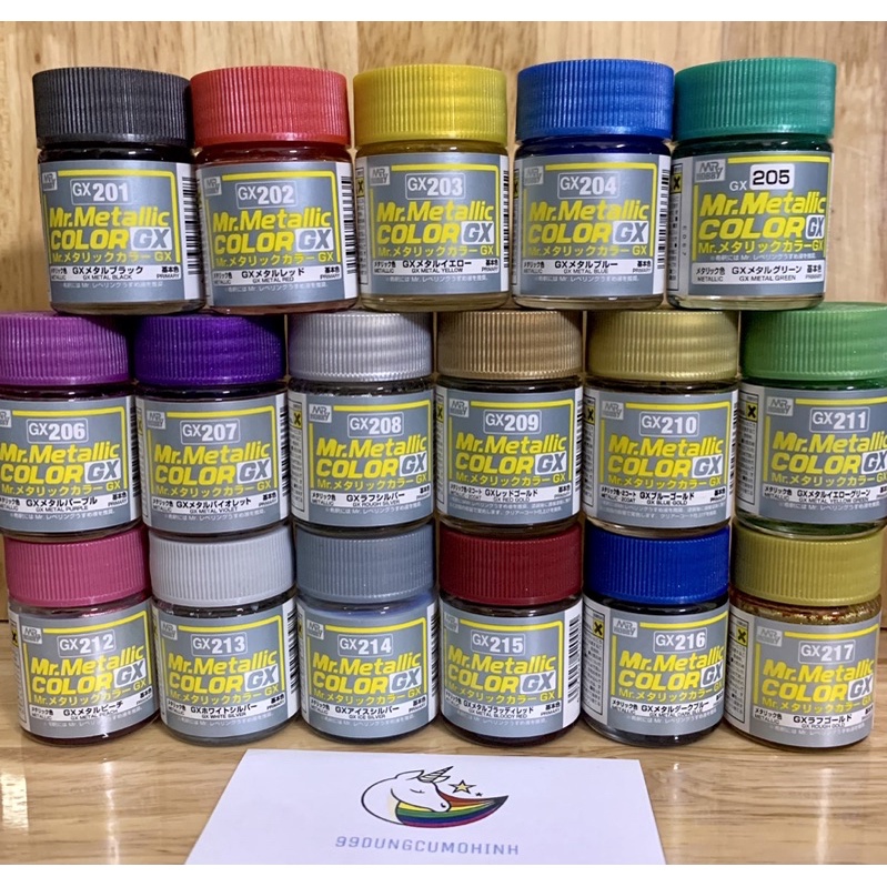 Mr HOBBY Model Paint - MR METALLIC COLOR GX201-GX217 | Shopee Philippines