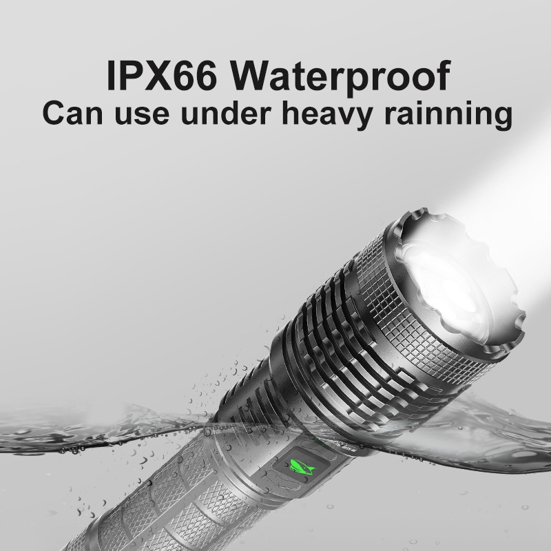 Smiling Shark SD-0128 LED Flashlight Super Bright 8000 Lumens Tactical ...