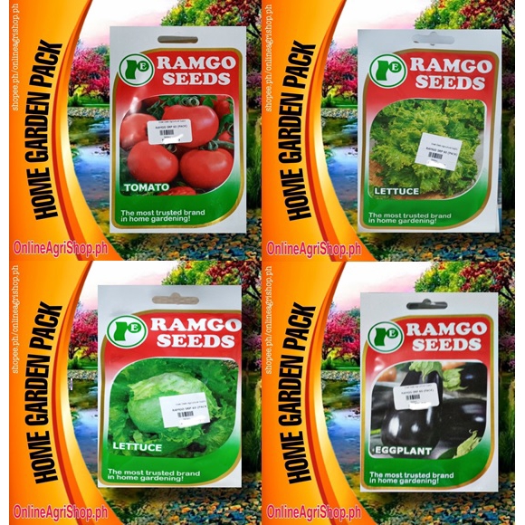 RAMGO ORIGINAL PACK - TOMATO / Black Simpson lettuce / EGGPLANT SEEDS ...