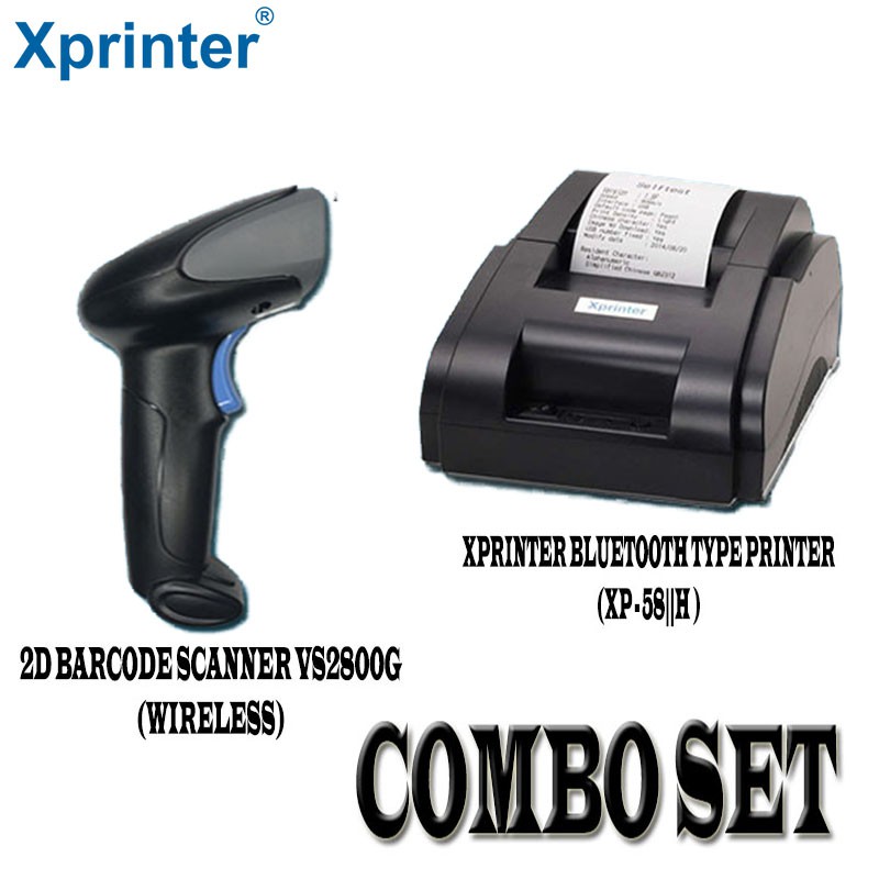Xprinter XP-9701G Handheld 2.4G Wireless 2D Barcode Scanner + Xprinter ... Xprinter XP-9701G Handheld 2.4G Wireless 2D Barcode Scanner + Xprinter ...