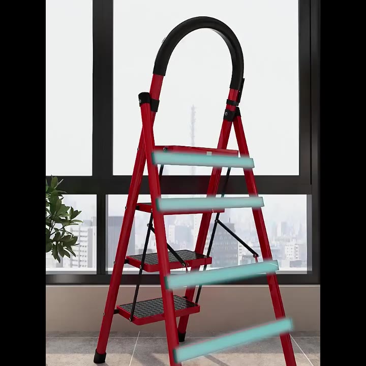 3/4/5/6 Step Ladder Foldable Aluminum Hagdanan heavy duty Step ladder ...