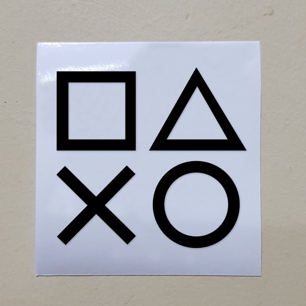 Playstation Button Logo, cutout sticker | Shopee Philippines