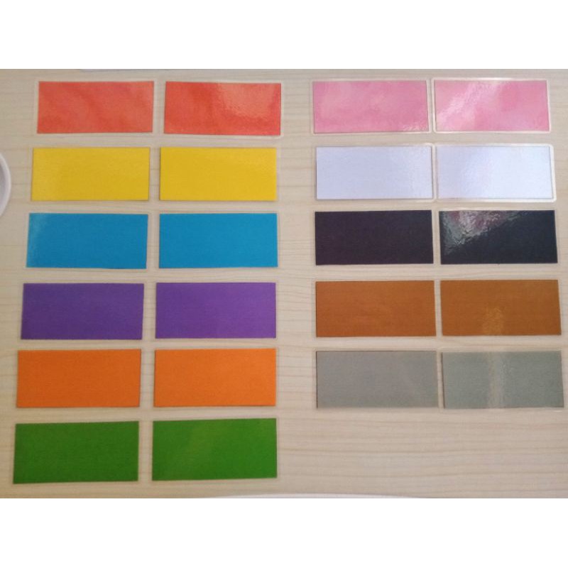 Laminated Color Matching Cards Montessori Materials Semsorial | Shopee ...