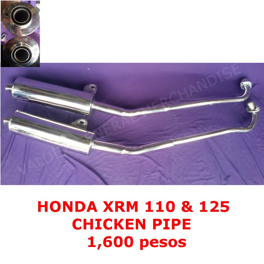 XRM 110 Stainless Chicken Pipe | Shopee Philippines