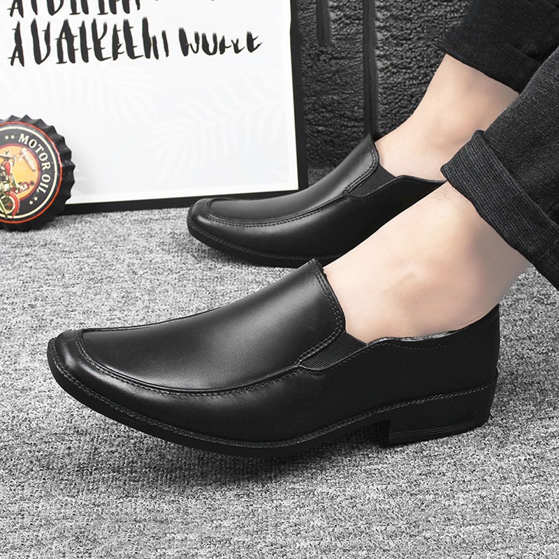 Shuta Black Shoes School Rubber shoes Men and women work shoes | Shopee ...