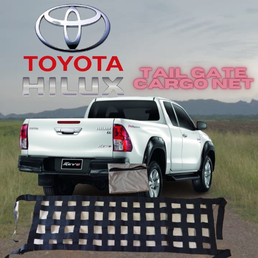 TOYOTA HILUX TAILGATE NET Heavy duty Sag-free Installation | Shopee ...