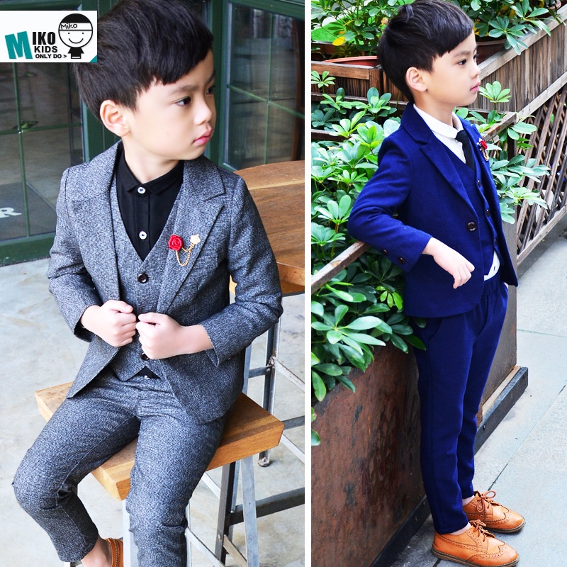 Children's Suit Children's Suit 3pcs Boy's Blazer Suit Flower Boys ...