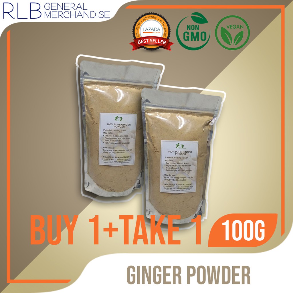 Buy 1 Take 1 - 100 grams Pure Ginger Powder - 100% Pure Antioxidant ...