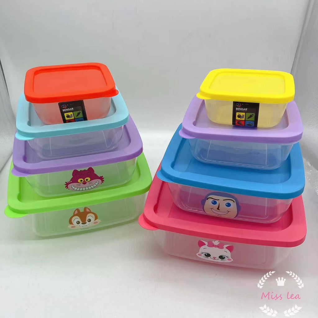 Hpro 4 in 1 PLASTIC FOOD KEEPER DURABLE REUSABLE FOOD GRADE PLASTICWARE ...