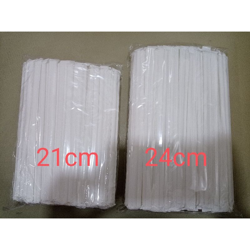 Bending Straw Individually Wrapped White Black 21cm 24cm | Shopee ...