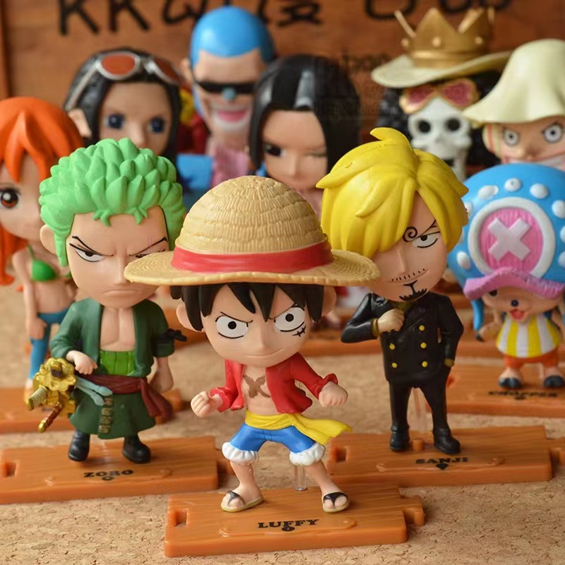 10pcs/set One Piece Action Figure Model Toy Japanese Anime Peripheral ...