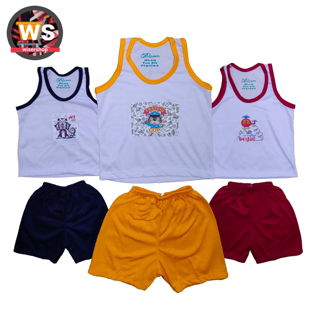 BLOOM BOY WHITE TERNO SANDO SHORT FOR BOY 0-12 MONTHS OLD | Shopee ...