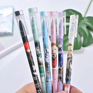 12pcs HOT Anime One Piece Naruto Stationery Quick-drying Gel Pen ...