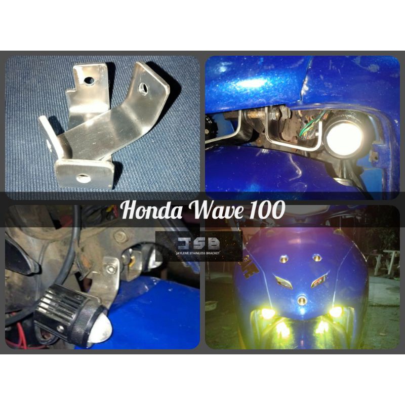 WAVE 100 Mini Driving Light Stainless Bracket 1 PAIR (304 Stainless ...