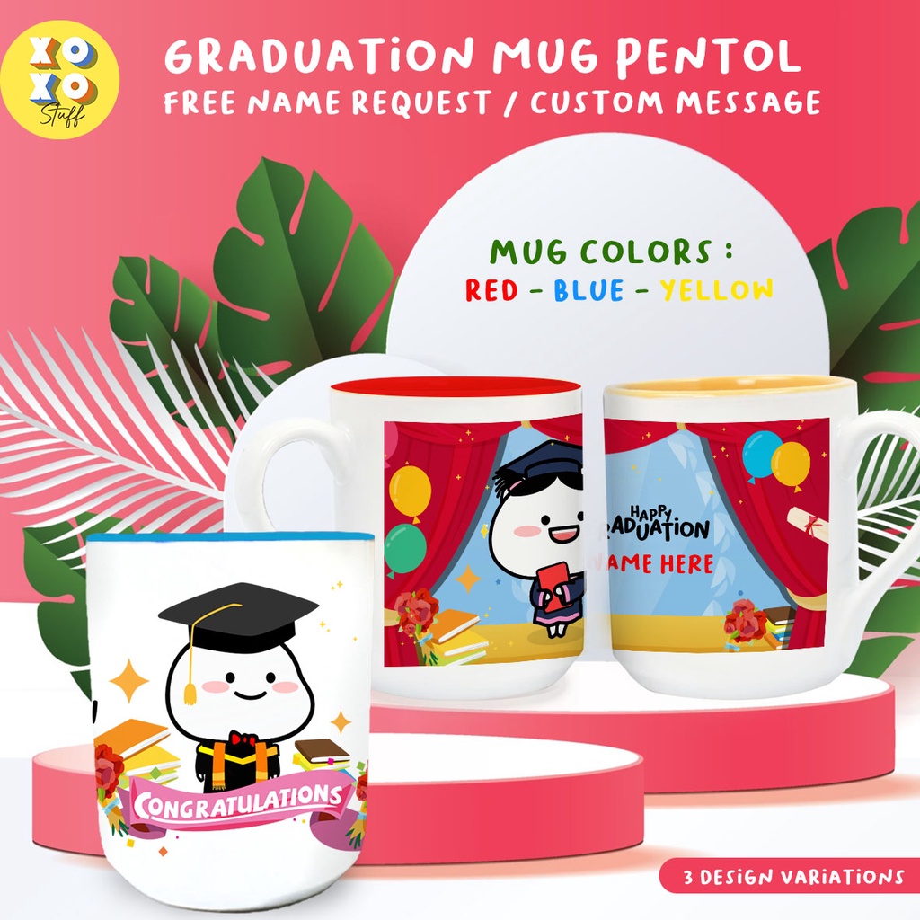 Cute Pentol / Quby Graduation Color MUG | Shopee Philippines