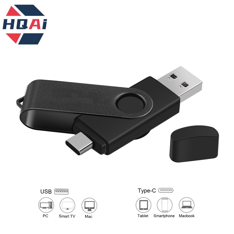 HQAI USB Flash Drive High Speed 3.0 U Disk Type-C Commercial Flash ...