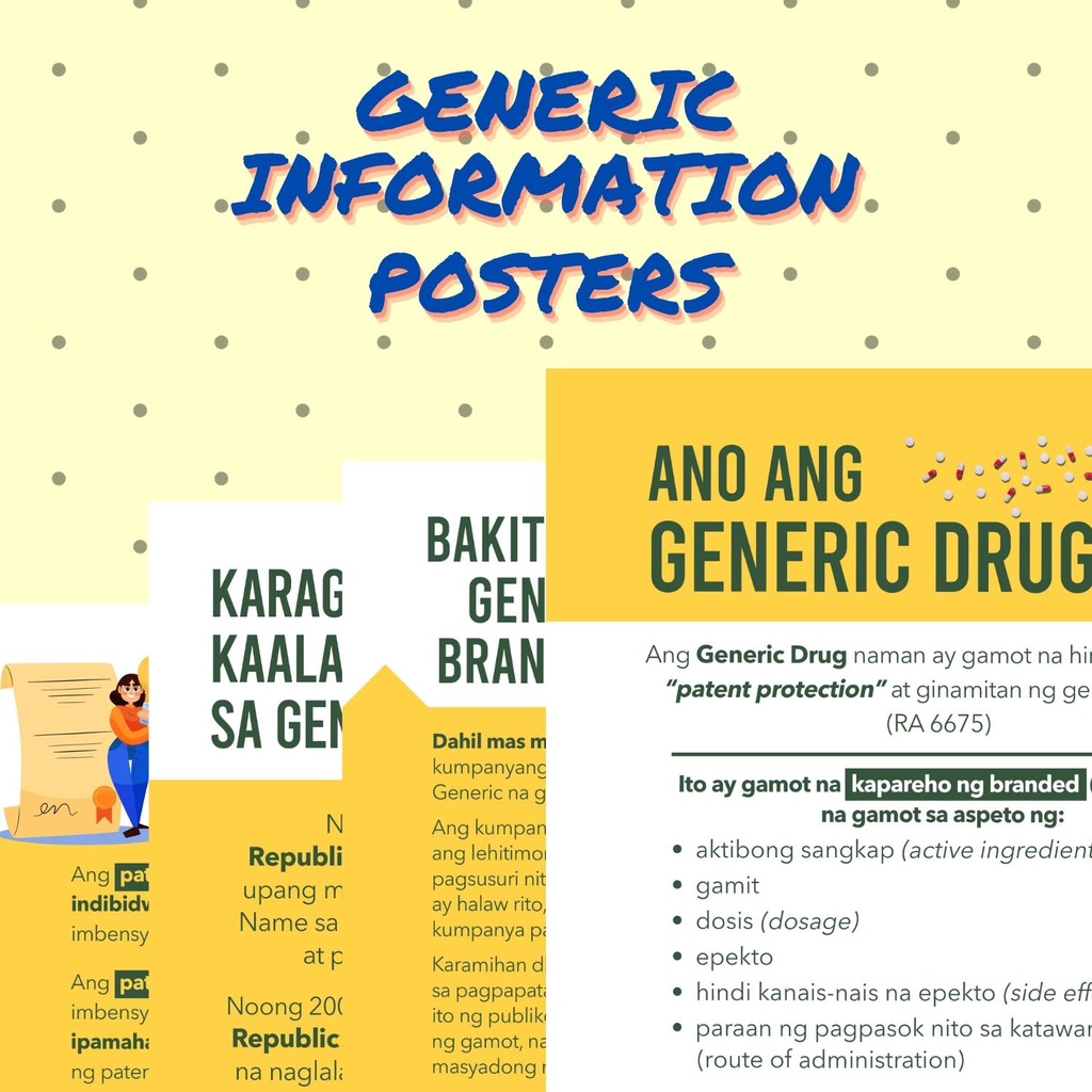 Generic Drug Info Tarp and Laminated Posters READABLE FONT | Shopee ...