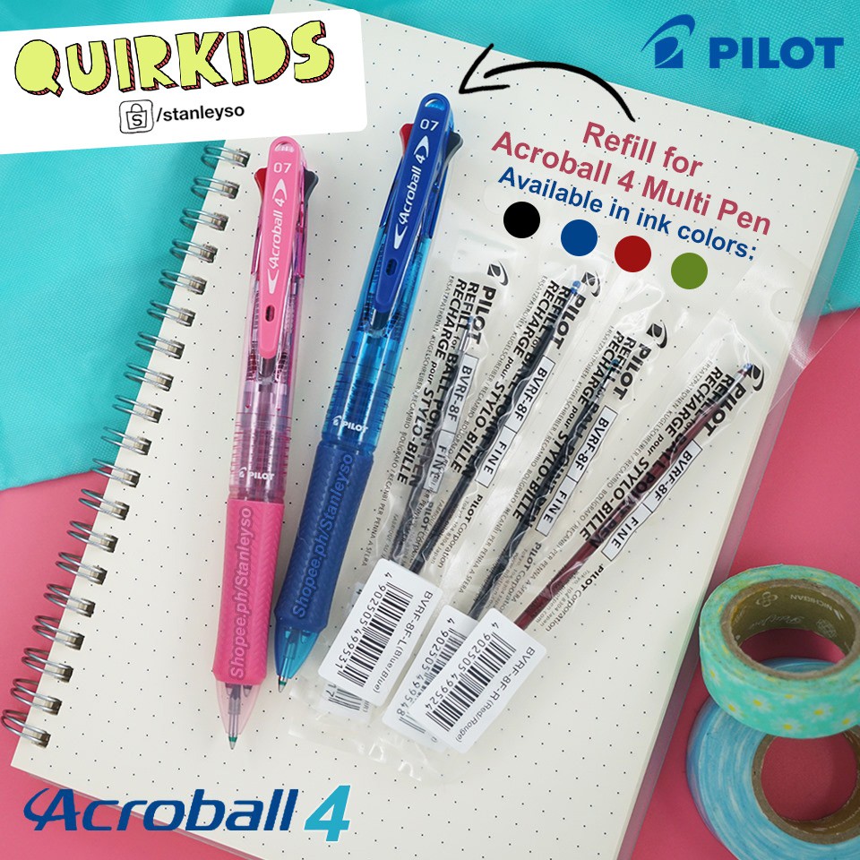 Pilot Acroball Multi Pen REFILL Color Pen 0.5mm / 0.7mm for 4 in 1 / 3 ...