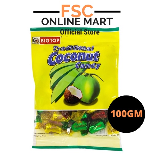 [FSC] Big Top Traditional Coconut Candy 100gm | Shopee Philippines