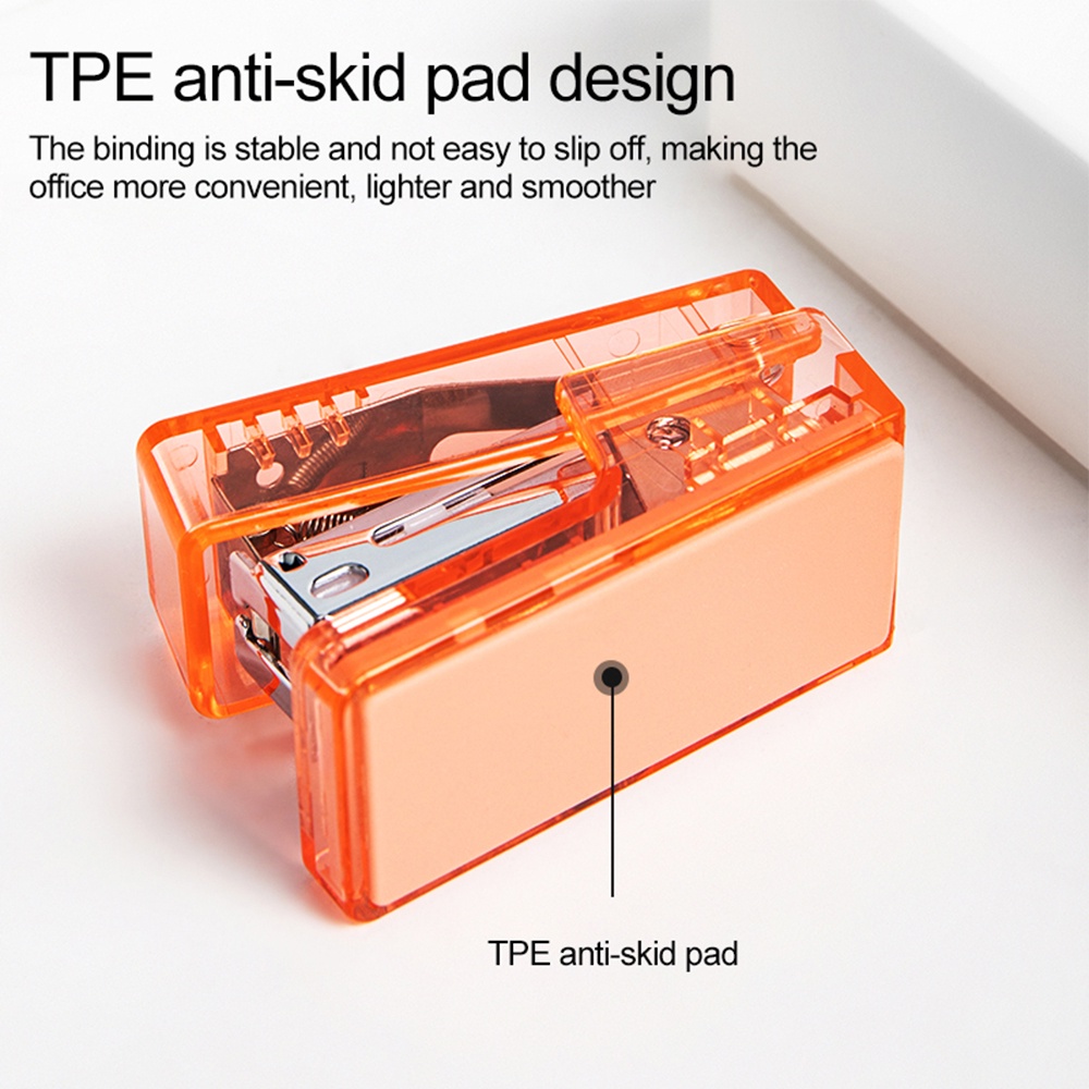Nusign by Deli Transparent Mini Stapler Art Office NS083F | Shopee ...