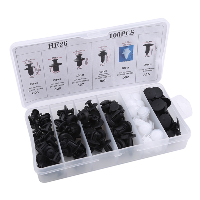 Universal Car Door Trunk Rack Bumper Expansion Screw Nail Clip Clasp ...
