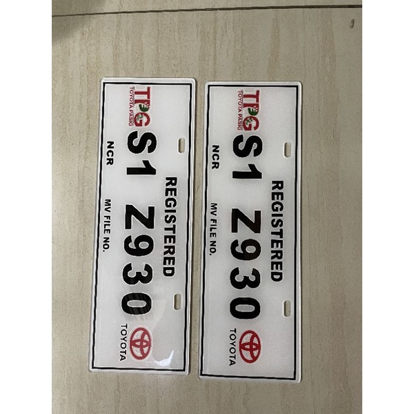 Temporary Plate Number for 4WD Car (3mm Acrylic Glass) | Shopee Philippines