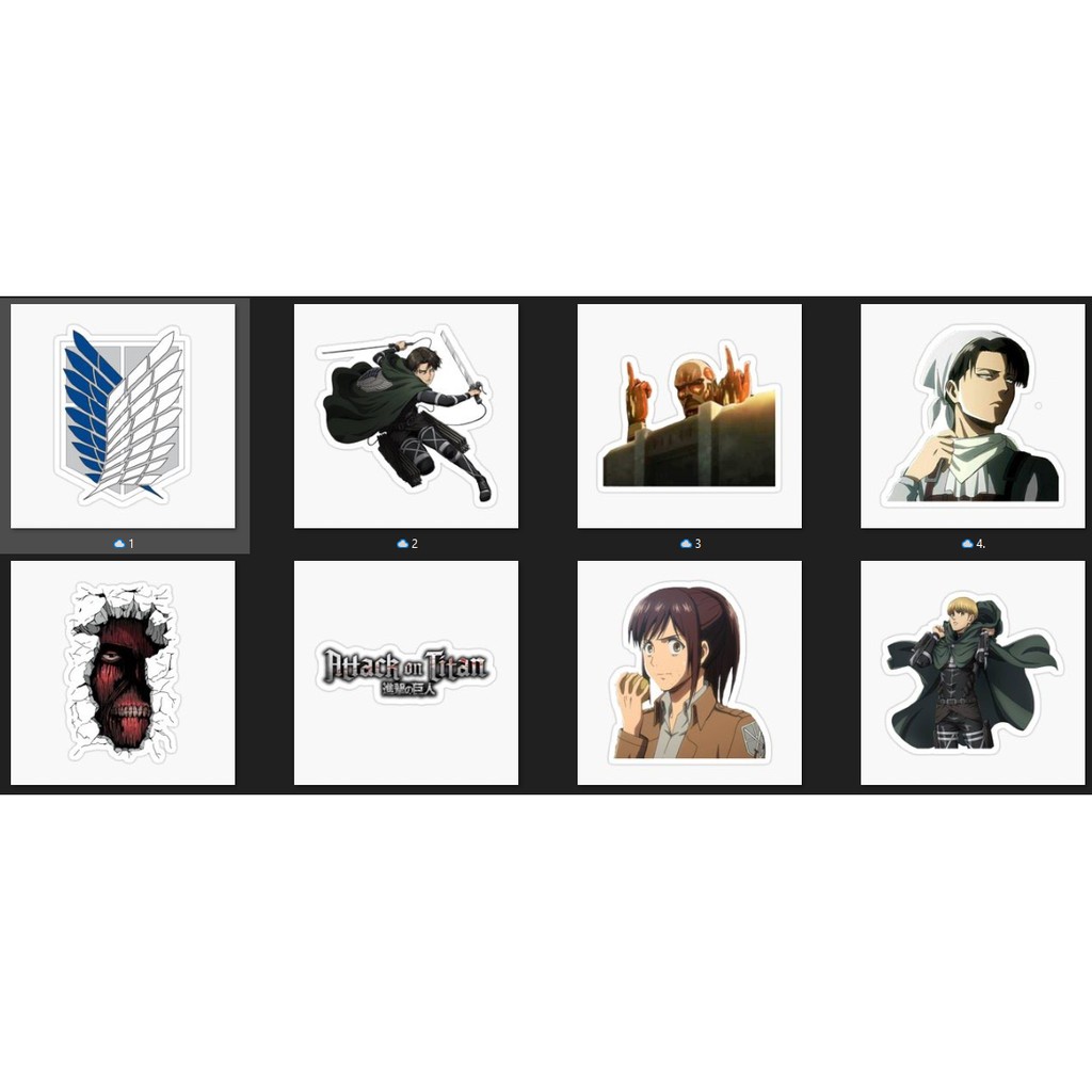 ATTACK ON TITAN STICKERS AOT LEVI ACKERMAN | WATERPROOF STICKERS ...