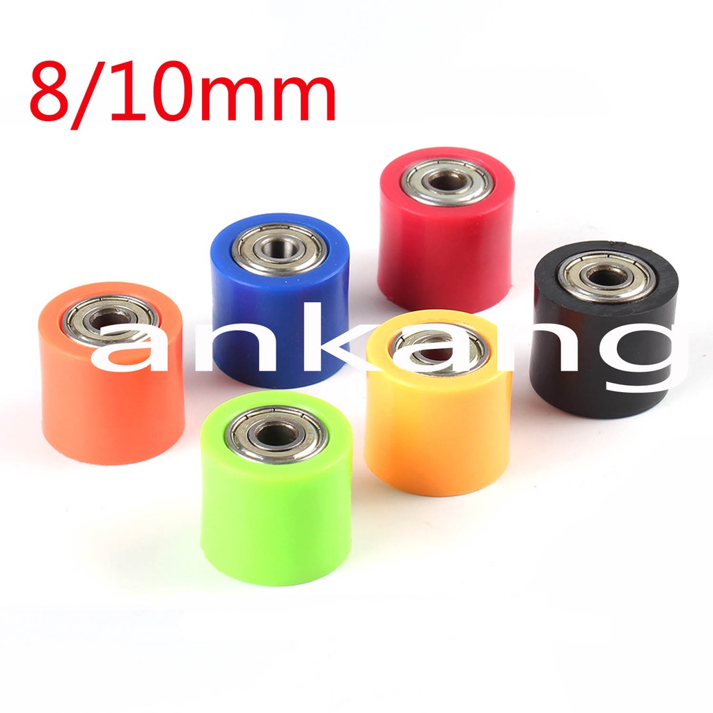 8mm/10mm Drive Chain Roller Pulley Wheel Slider Tensioner Wheel Guide ...