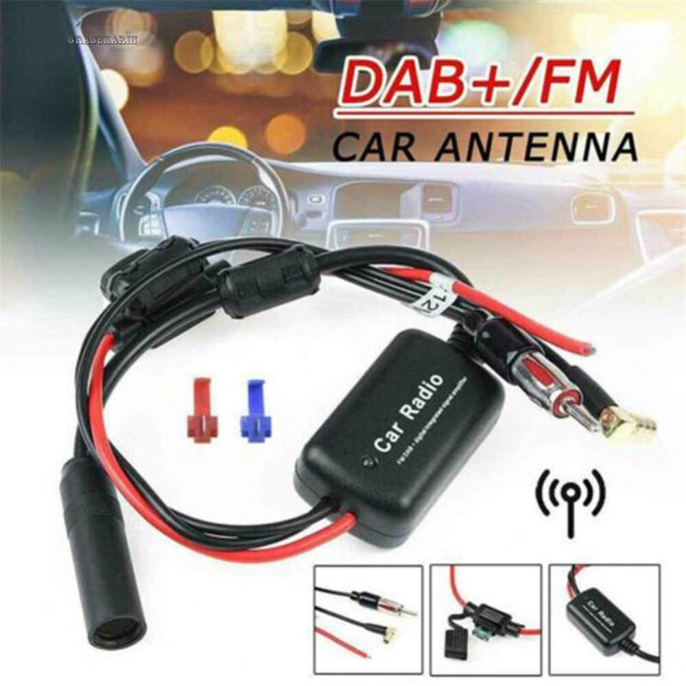 【GRCEKRIN】3 In 1 Stereo Aerial DAB AM FM Radio Car Antenna Splitter ...