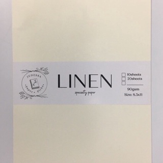 A5/A4/Short/Long Cream / Ivory LINEN PAPER (with patterned texture ...