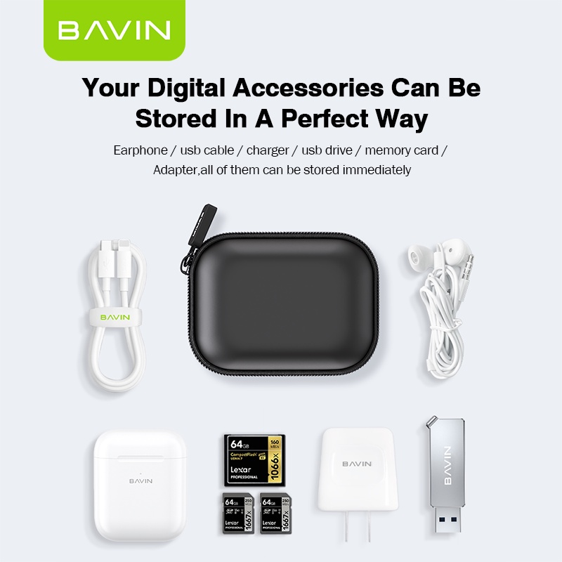 BAVIN BE08 Mini Storage Case for Mobile Accessories Chargers / TWS ...