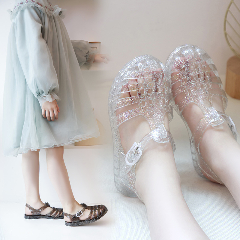 Princess Sandals Baby Crystal Jelly Sandals Kids Girls Boy Sandals ...
