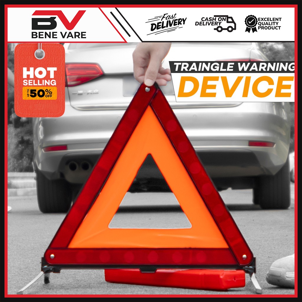 Car Early Warning Device Signage Reflective Triangle Car Safety Warning ...