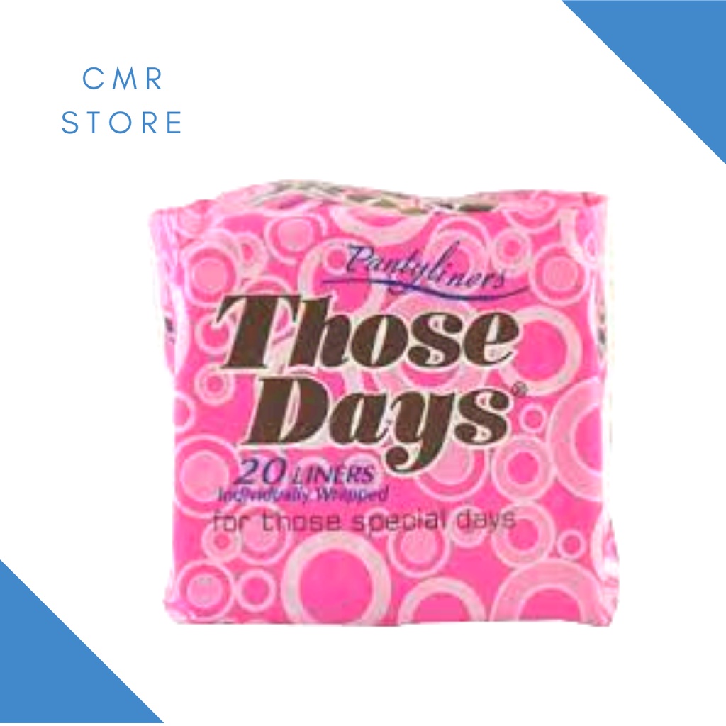 Those Days Pantyliner Individually Pack 20's | Shopee Philippines