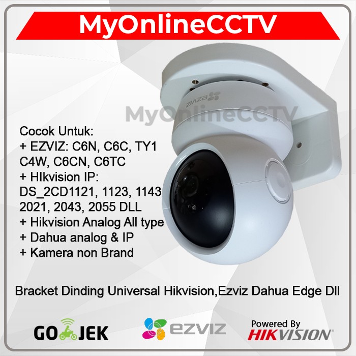 Indoor CCTV Camera Wall Bracket Hikvision Ezviz IP cam C6CN C6N C6T ...