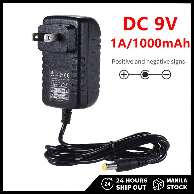 Inside Negative!! DC9V 1A Guitar Effect Power Supply Adapter For MOSKEY ...
