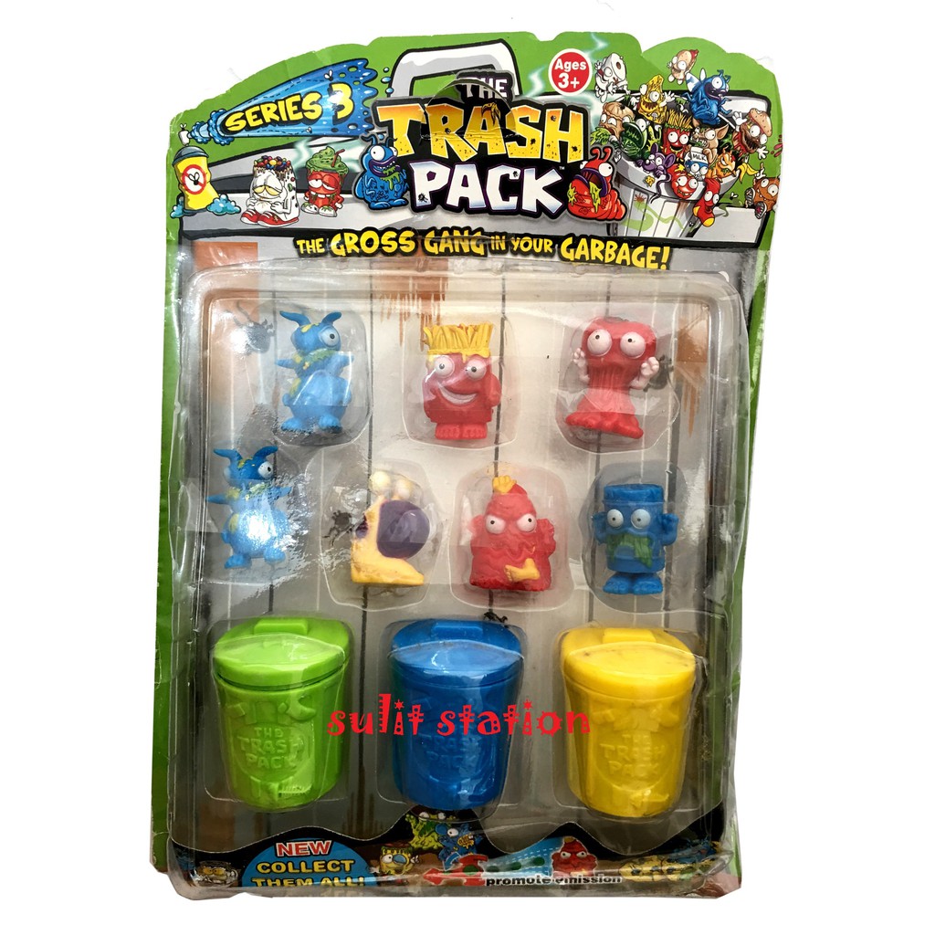 THE TRASH PACK GROSS GANG with BIN SERIES 3 TOY FIGURES | Shopee ...