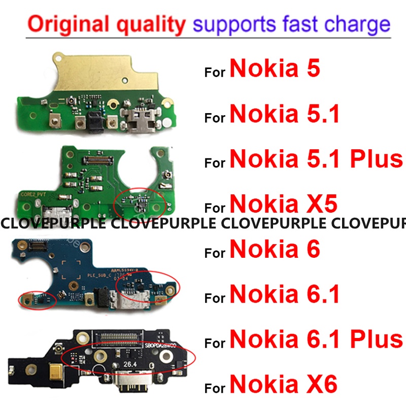 Usb Charger Board Dock For Nokia 5 5.1 5.1plus X5 6 2017 6.1 6.1plus X6 ...