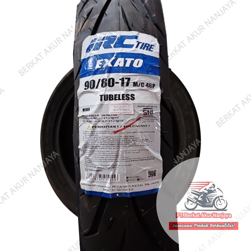 Irc Exato NR88 90/80-17 Tubeless Motorcycle Tires BONUS Nipples ...