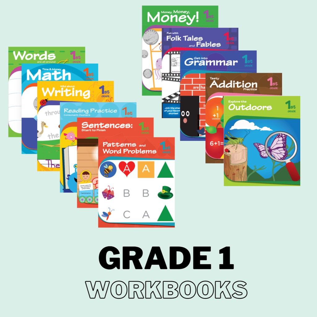 GRADE 1 WORKBOOKS/WORKSHEETS BOOKBIND | Shopee Philippines
