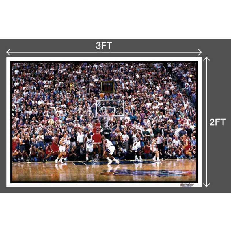 MICHAEL JORDAN THE LAST SHOT TARPAULIN POSTER 2X3FT | Shopee Philippines