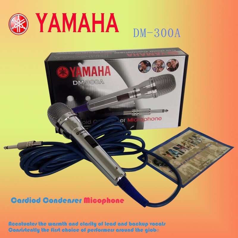 YAMAHA DM 300A DYNAMIC WIRED MICROPHONE DM-300A | Shopee Philippines
