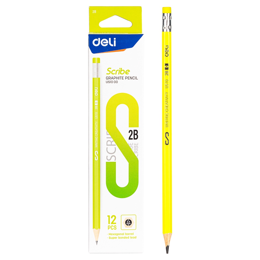 Deli EU51000 Scribe Pencil 2B 1box | Shopee Philippines