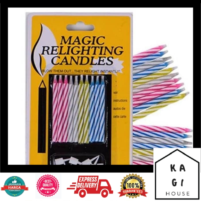 LILIN Magic candles birthday candles | Shopee Philippines