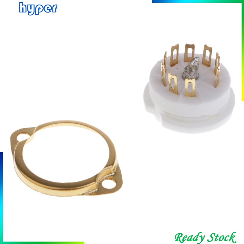Gold Plated 9pin PCB Mounting Tube Socket for 12AX7,ECC83,ECC82 ...